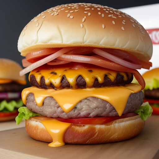 DreamShaper prompt: Create the ultimate burger experience...