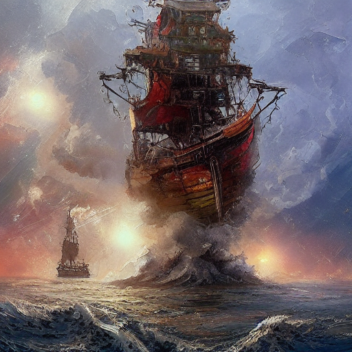 Stable Diffusion prompt: oil painting with heavy impasto ...