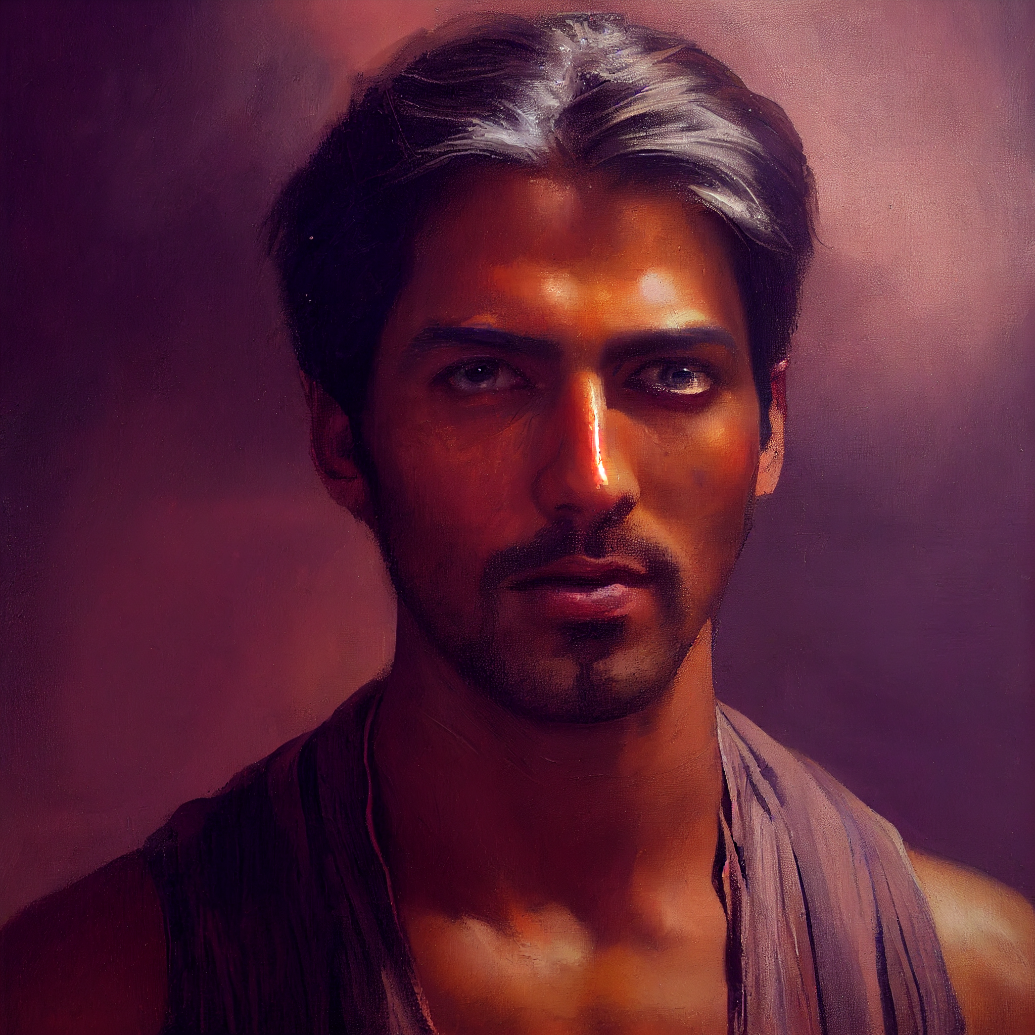 Midjourney prompt: professional portrait, indian, full bo...