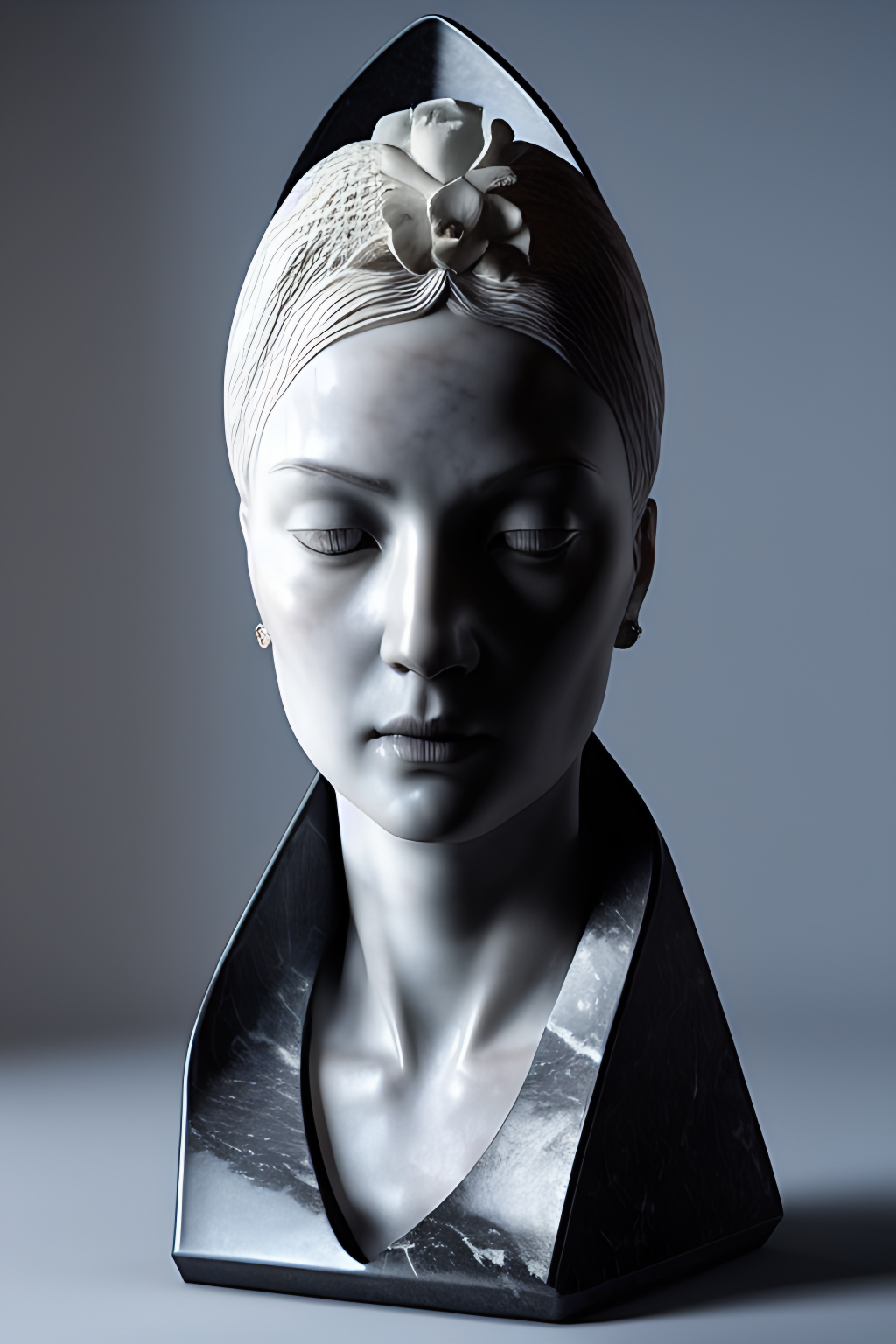 Stable Diffusion prompt: highly detailed marble sculpture...