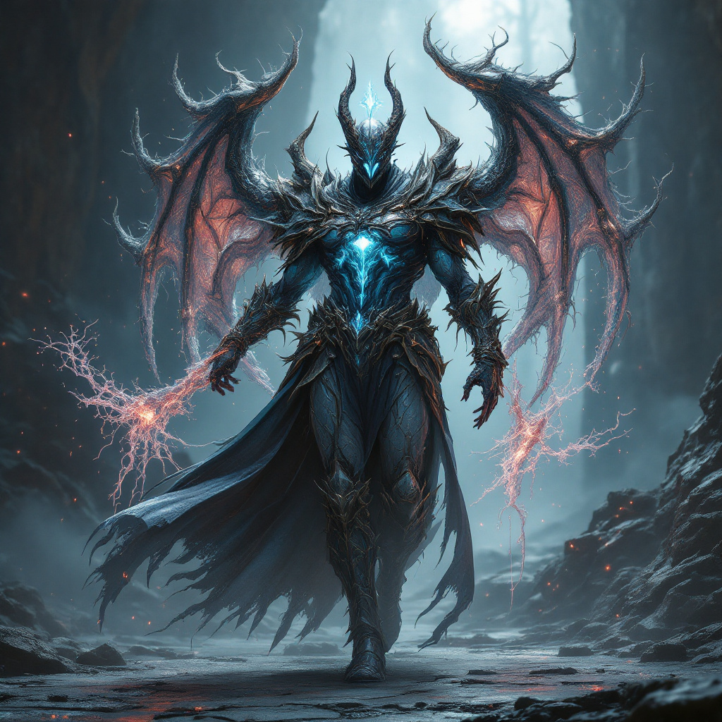 FLUX prompt: full body shot, character design, void arcan...