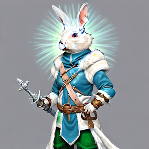 epiCRealism prompt: male d&d harengon, male dnd rabbitfol...