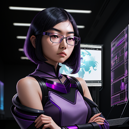 DreamShaper prompt: young Asian thoughtful woman, shoulde...