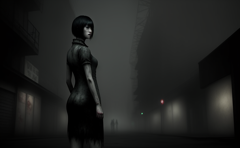 DreamShaper prompt: woman standing, Final Fansaty type of...