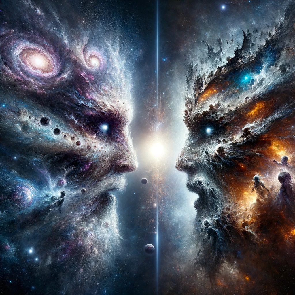 DALL·E prompt: In the vast emptiness of the interstellar ...