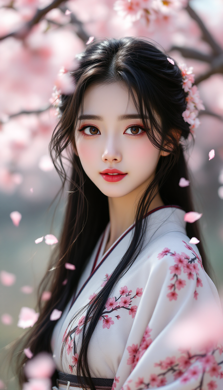 FLUX prompt: /imagine prompt: A gorgeous Japanese woman w...