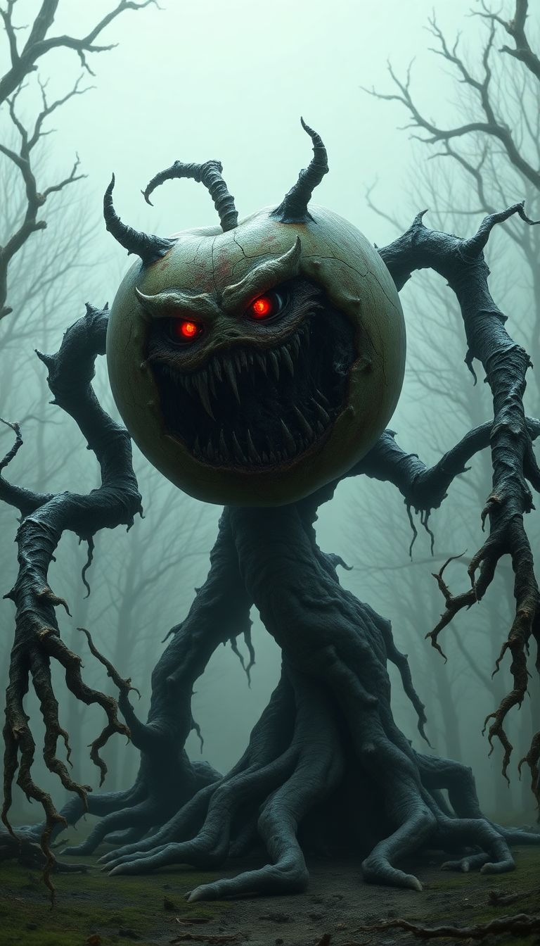 FLUX prompt: *"Create a horrifying monster inspired by an...