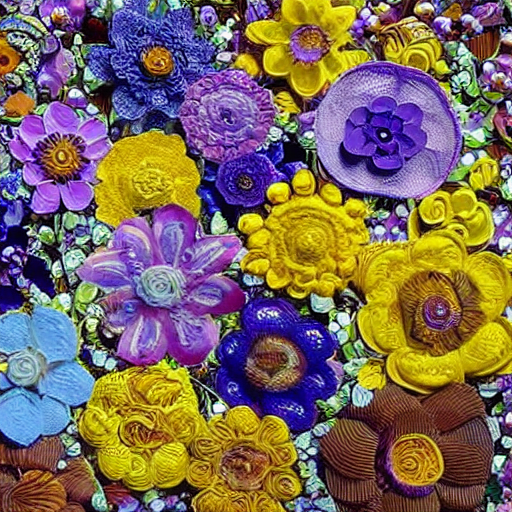 Stable Diffusion prompt: This prompt describes a flower w...