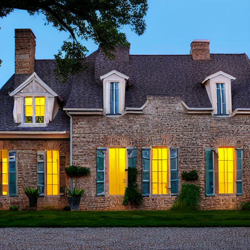 Stable Diffusion prompt: hyper realistic exterior photo o...