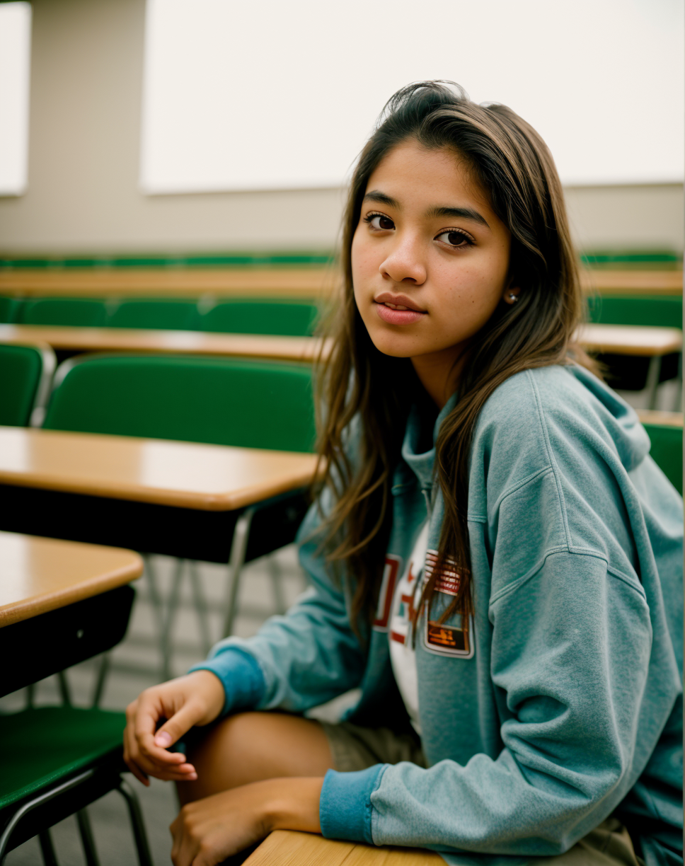 Realistic Vision V2.0 prompt: a beautiful college girl, m...