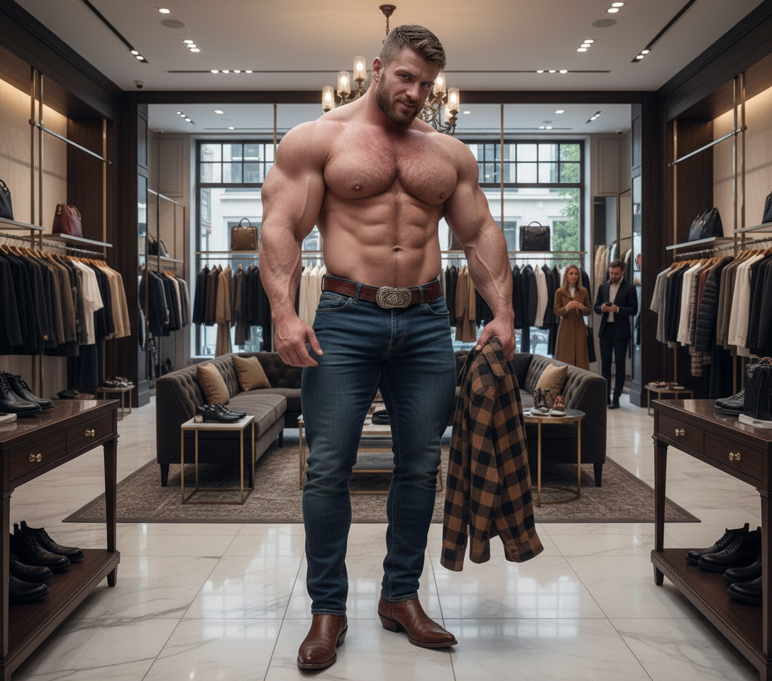 Nano Banana prompt: At a very luxurious clothing store, t...