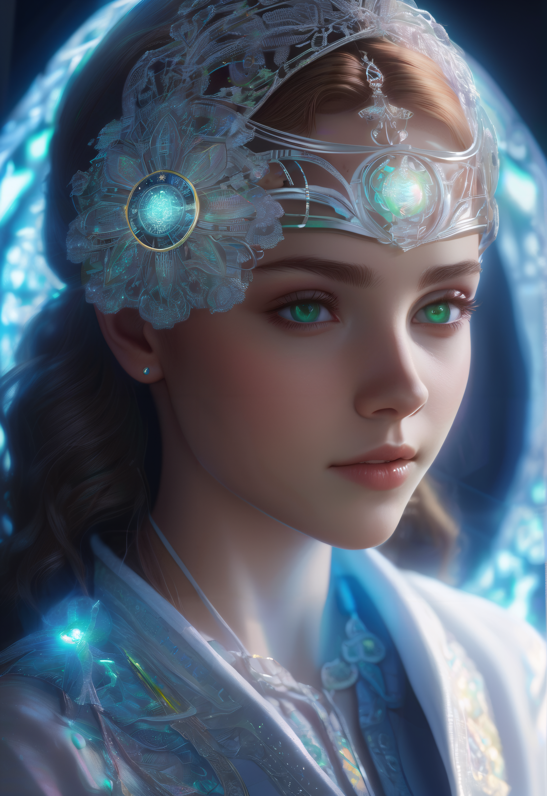 DreamShaper prompt: breathtaking portrait of a teenage gi...