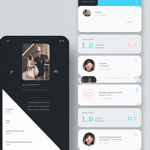 DreamShaper prompt: Mobile app user interface design, a a...
