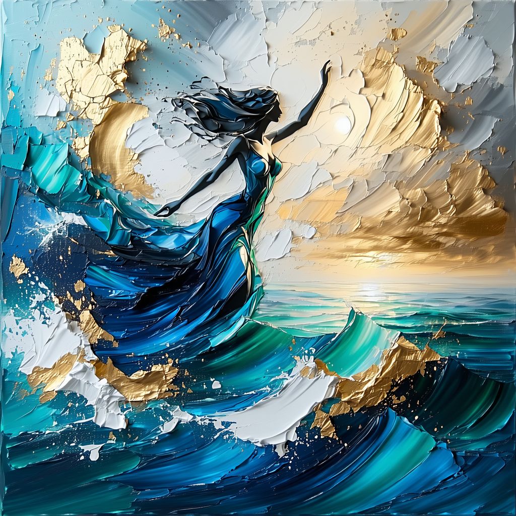 Stable Diffusion prompt: An oil on canvas painting of The...