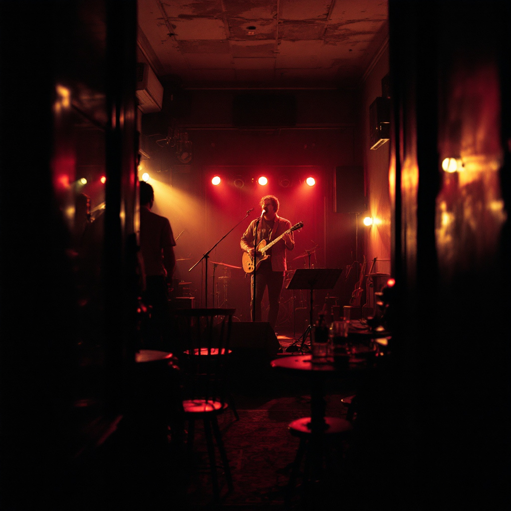 FLUX prompt: An enthralling photograph of a concert in a ...