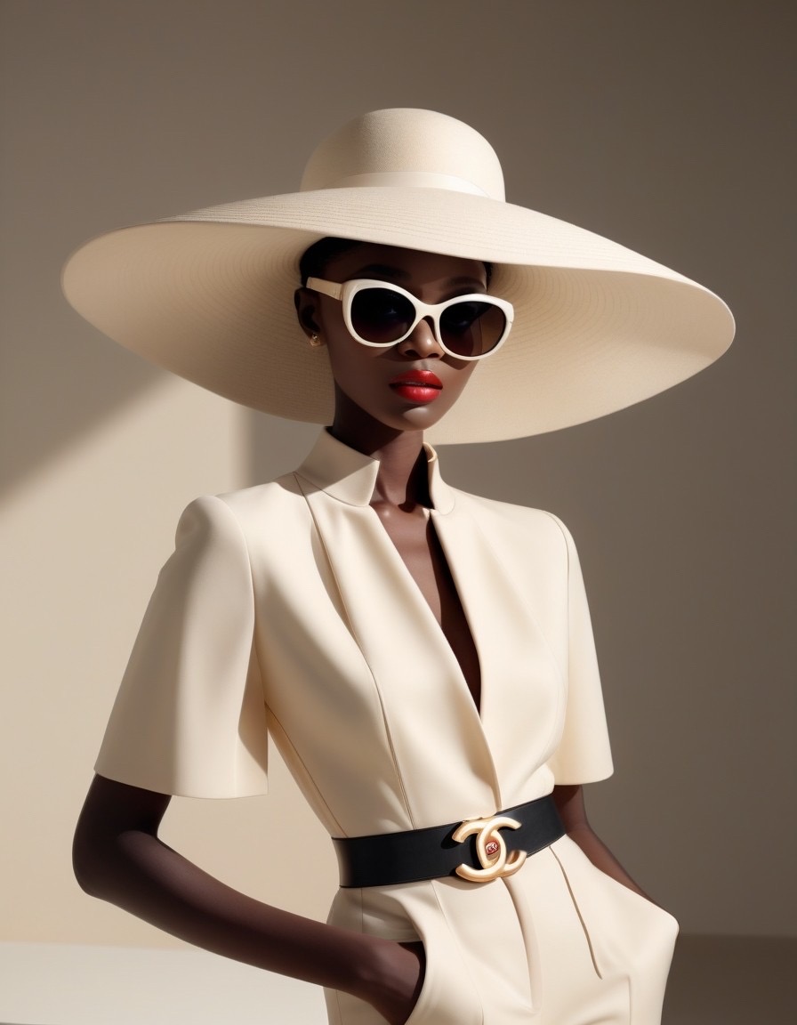 Stable Diffusion prompt: Fashion design work feauturing a...
