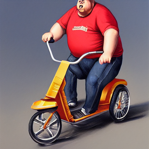Stable Diffusion prompt: hyper realistic obese steve busc...