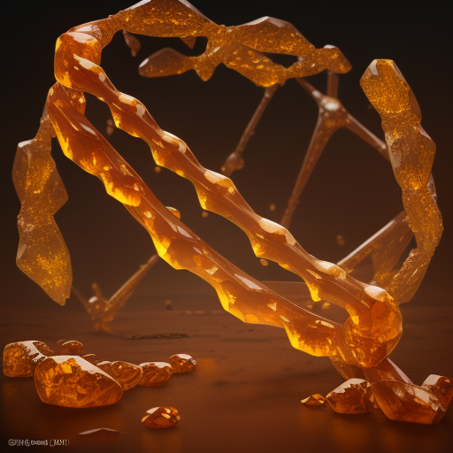 DreamShaper prompt: render of a DNA molecule made of bone...