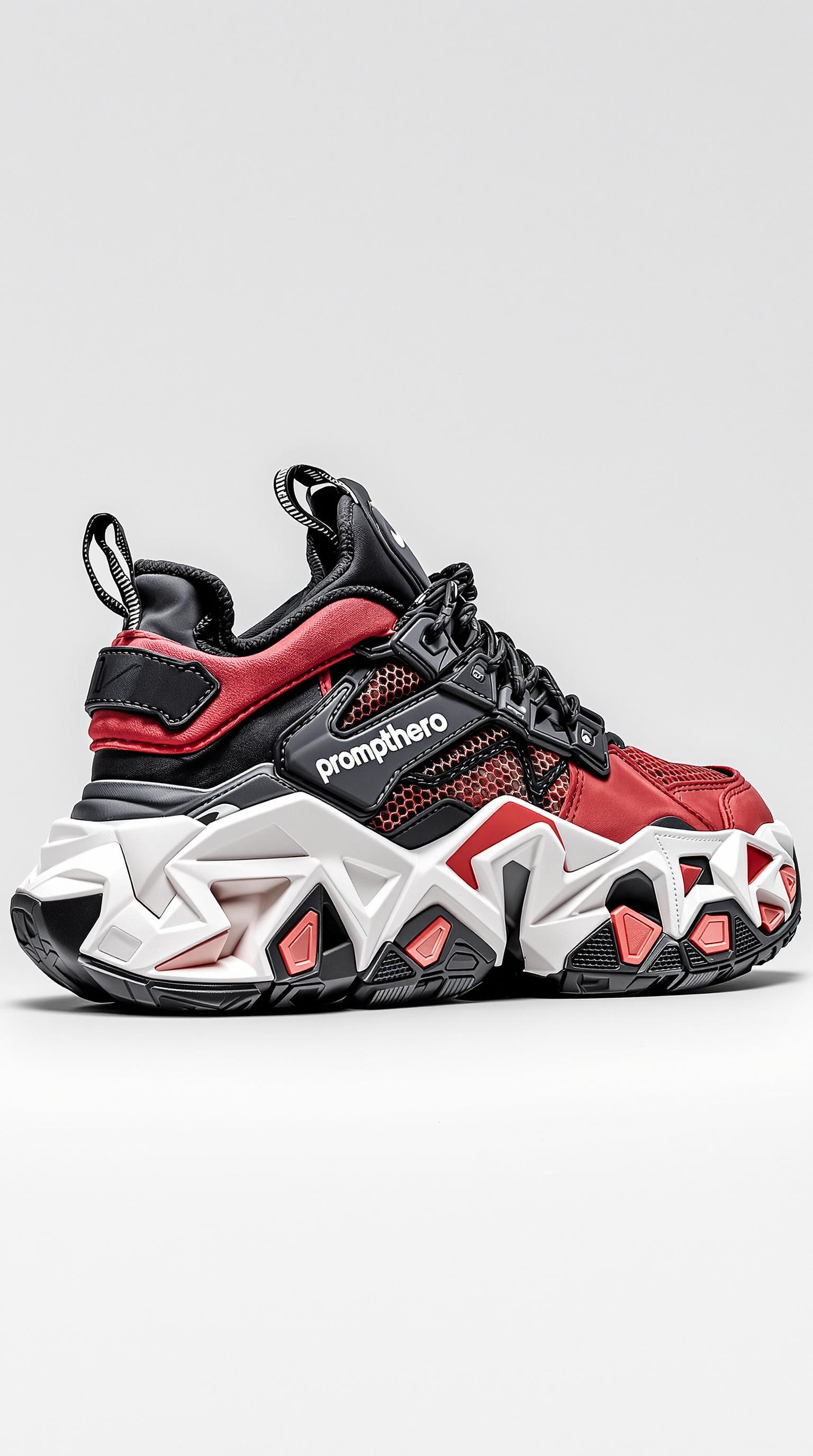 FLUX prompt: Hyper-realistic urban sneaker inspired by Ni...
