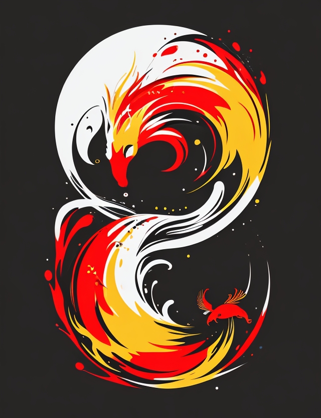 DreamShaper prompt: red yellow white colorful logo, minim...