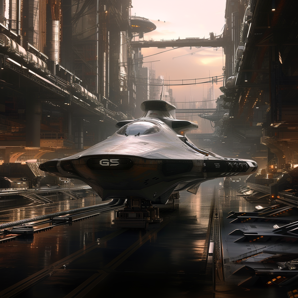 Midjourney prompt: in space, futuristic epic sci-fi, wide...