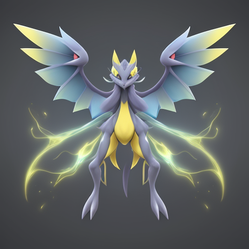 DreamShaper prompt: pokemon::5 yellow on blue on grey::2 ...