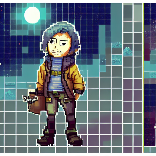 Stable Diffusion prompt: game character art ,Satoshi, 40 ...