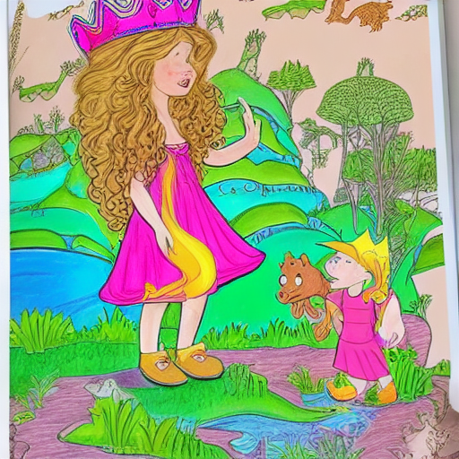 Stable Diffusion prompt: Princess Laura in the Land of Di...