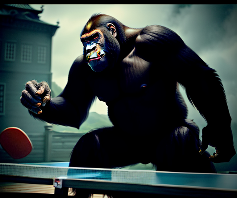DreamShaper prompt: King-Kong, the legendary Ape Monster,...