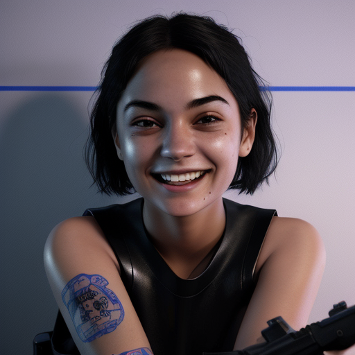 epiCRealism prompt: Young girl kidnaps cop, [Shannyn Soss...