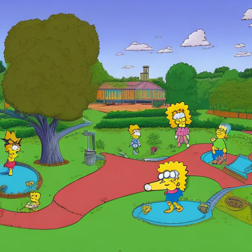 Openjourney prompt: The expansive backyard, once purely a...