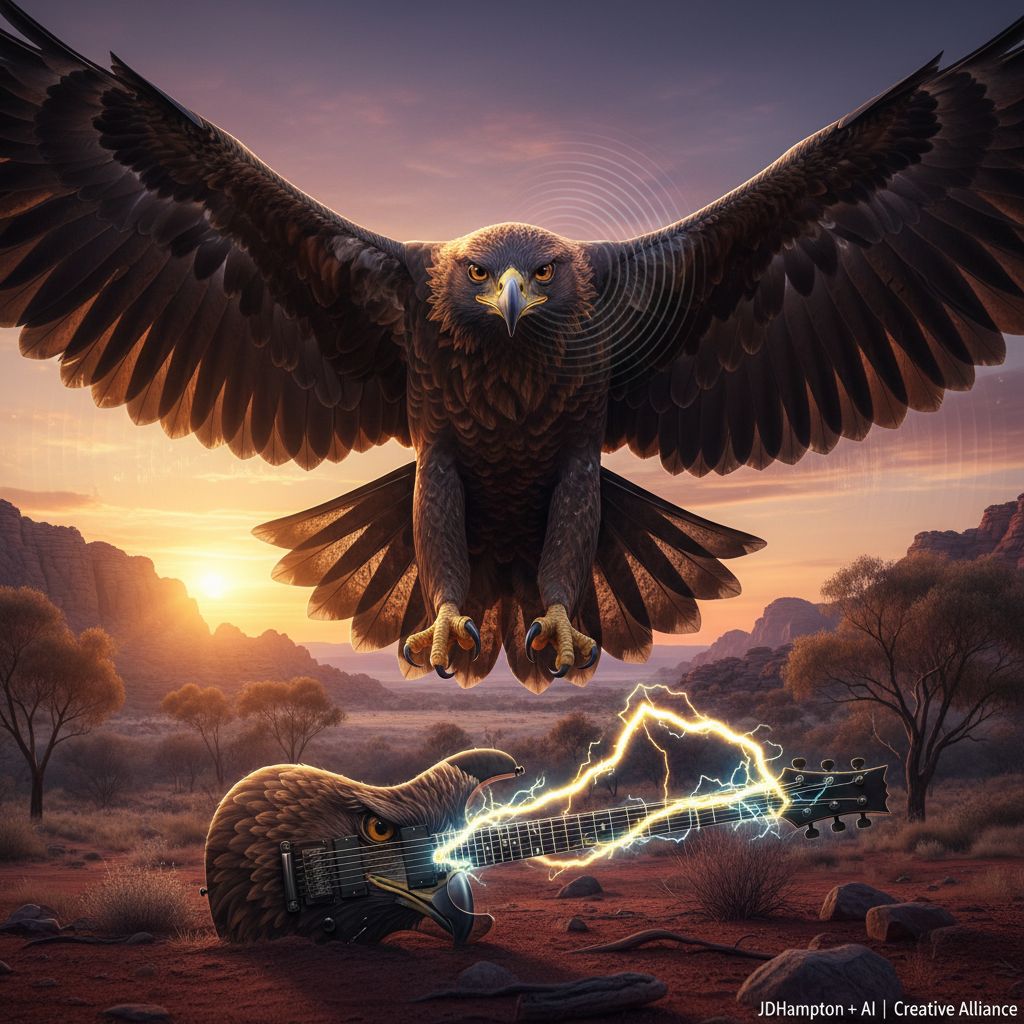 Nano Banana prompt: A Tribute to the Wedge Tailed Eagle w...