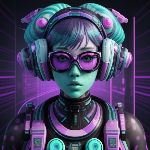DreamShaper prompt: no persons, funk art, seapunk, datamo...