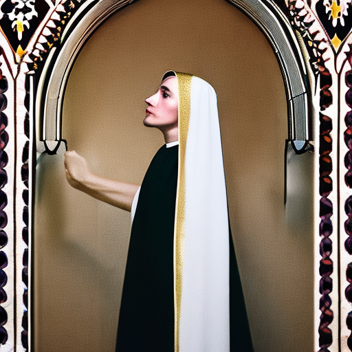 Stable Diffusion prompt: Strong man like a devil flirty i...