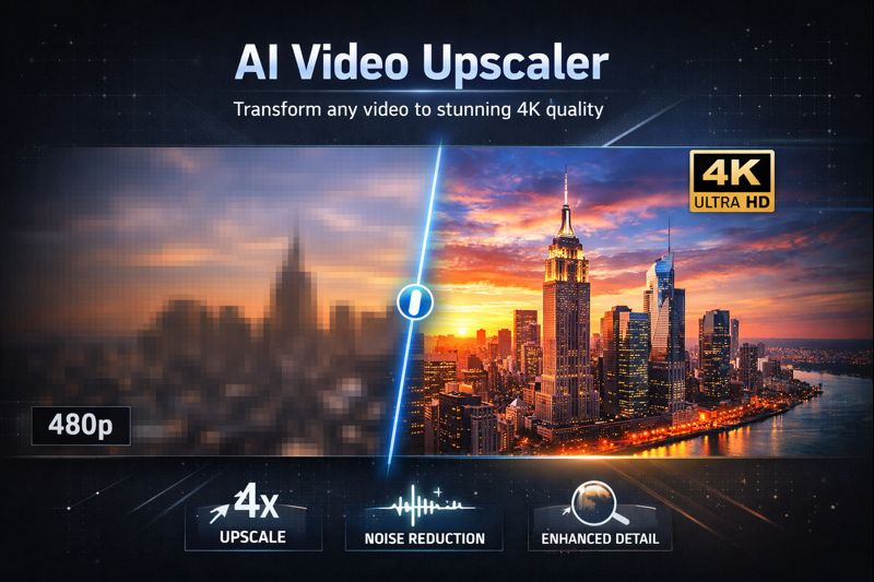 AI Video Upscaler - Enhance Video Quality to 4K