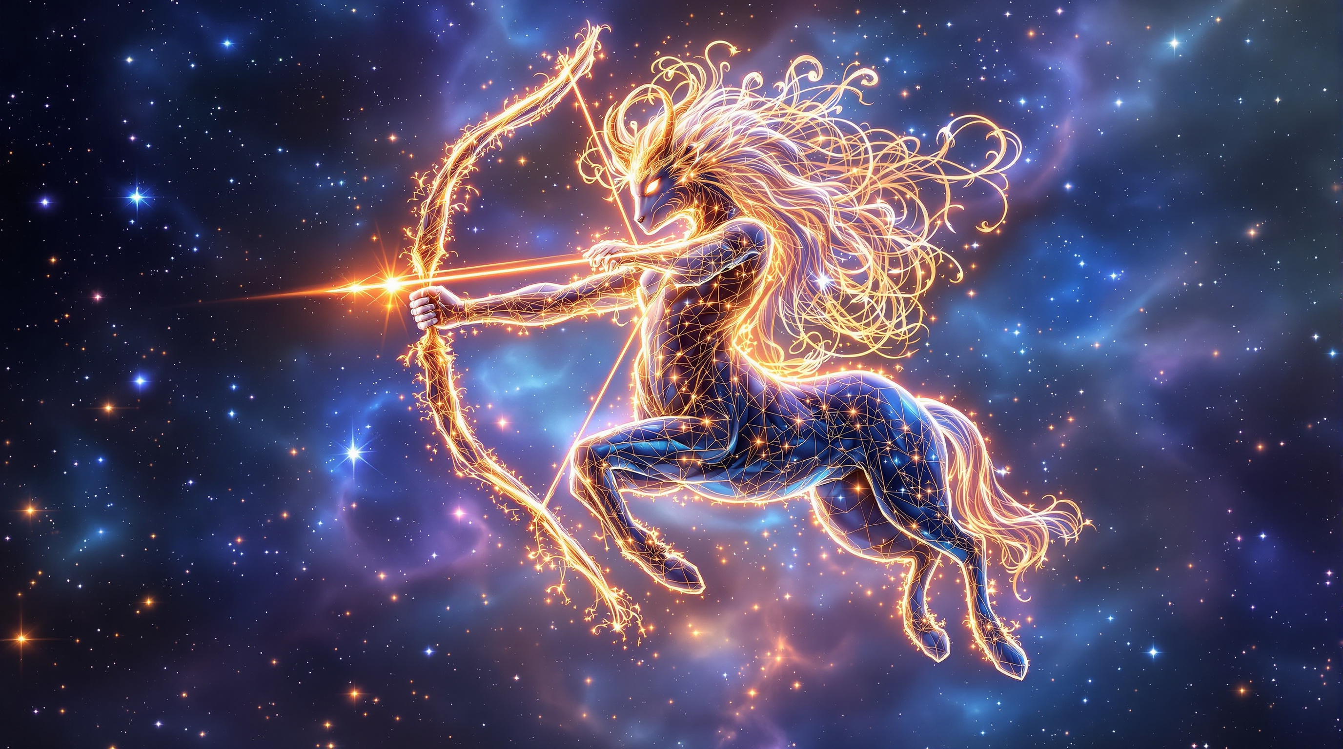 FLUX prompt: A complete view centaur archer humanoid hy...