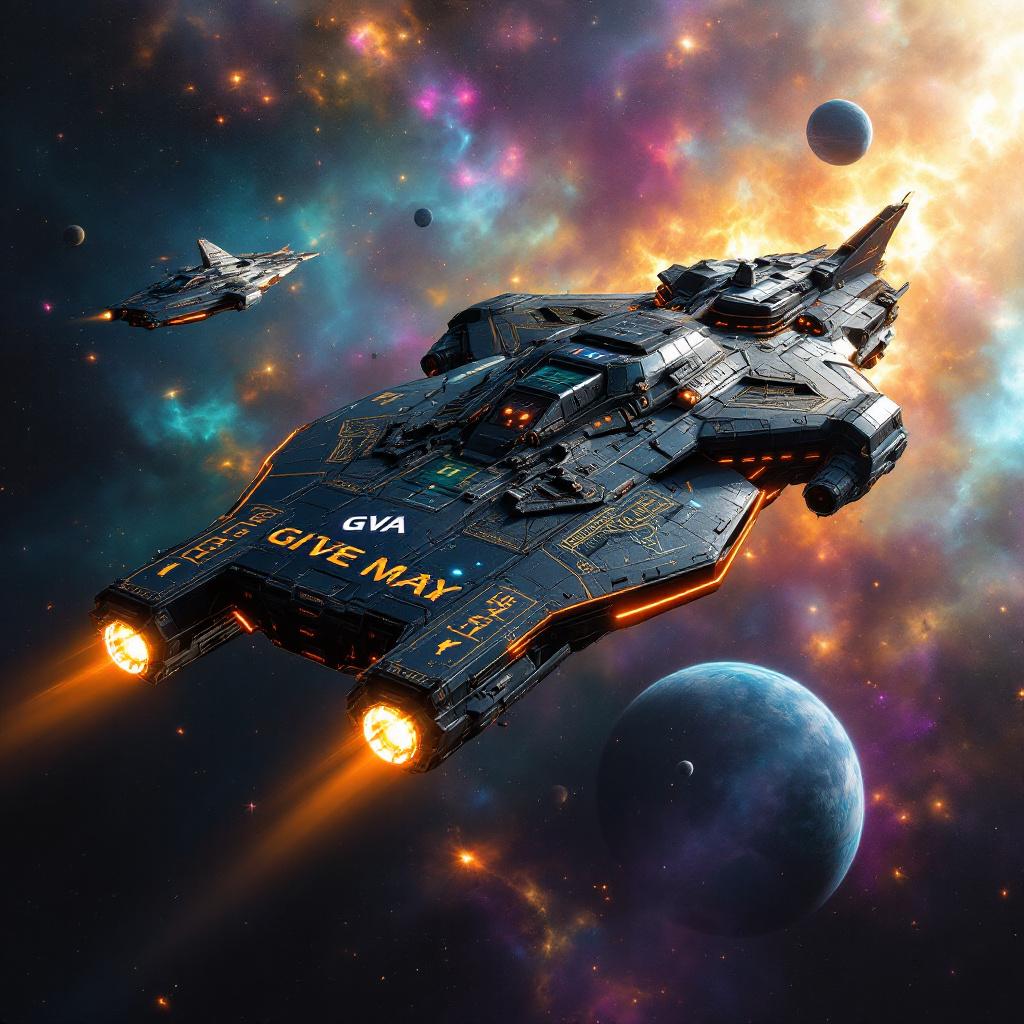 FLUX prompt: Imagine, in detail, an alien spaceship to sh...