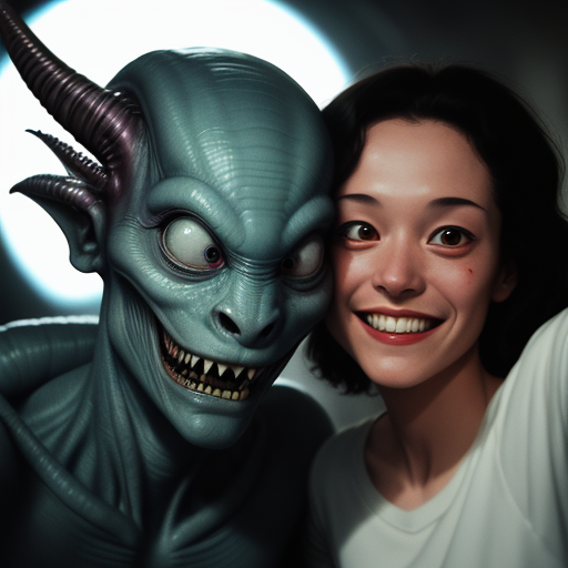 DreamShaper prompt: two monsters from the movie alien doi...