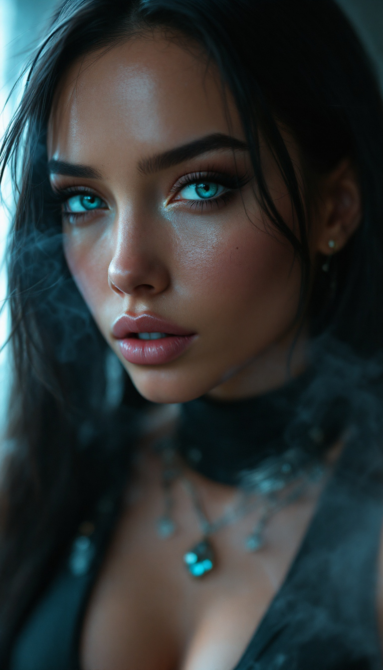 FLUX prompt: beautiful face, real skin, real face, long beautif...