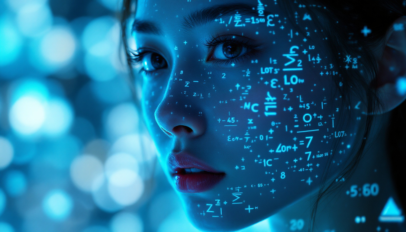 FLUX prompt: Shadowrun Math Projection - A close-up of a ...