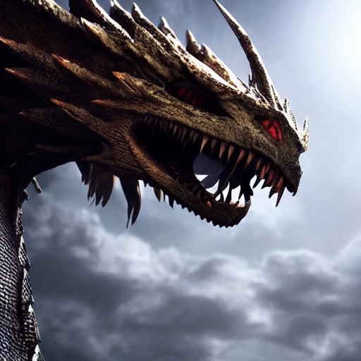 Stable Diffusion prompt: photo of a ultra realistic drago...