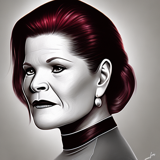 Openjourney prompt: A sexy portrait of Captain Janeway fr...