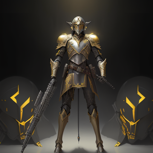DreamShaper prompt: full body of a high elf sci fi soldie...