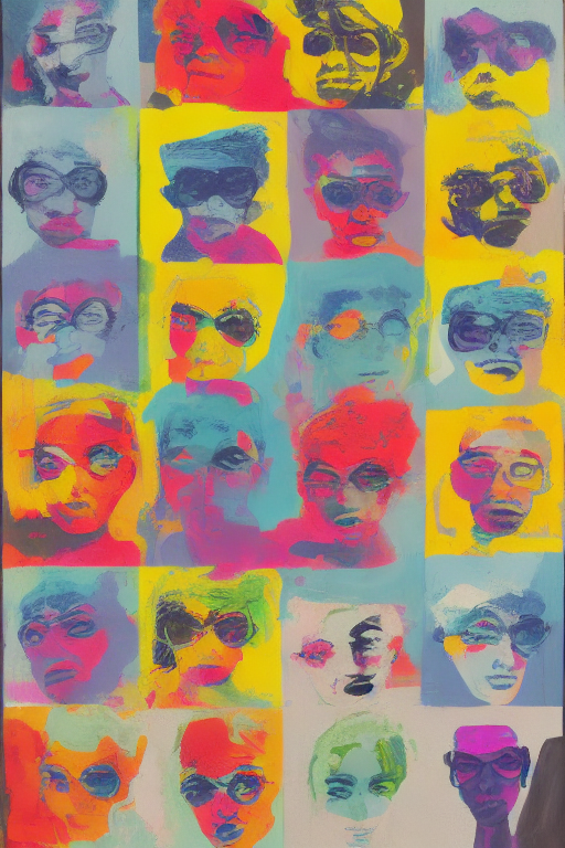 Stable Diffusion prompt: “Bold colors,” “Stylized portrai...