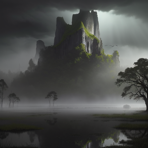 DreamShaper prompt: Hyper realistic landscape in Ansel Ad...