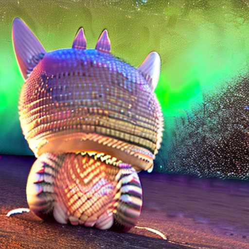 Stable Diffusion prompt: adorable baby armadillo with the...