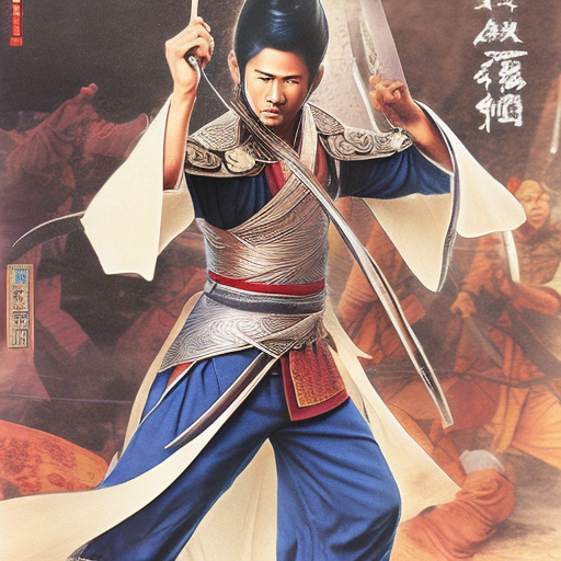 Openjourney prompt: handsome wuxia manhua hero, man, male...