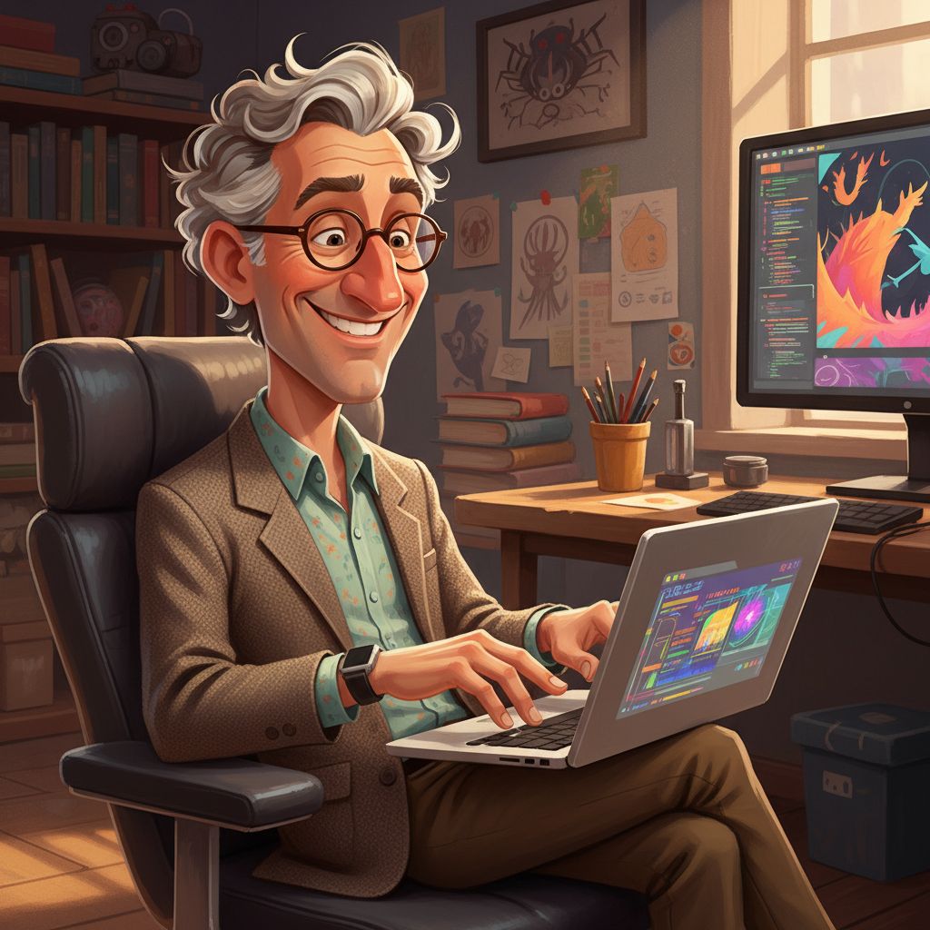 Nano Banana prompt: Expressive caricature in Pixar style,...