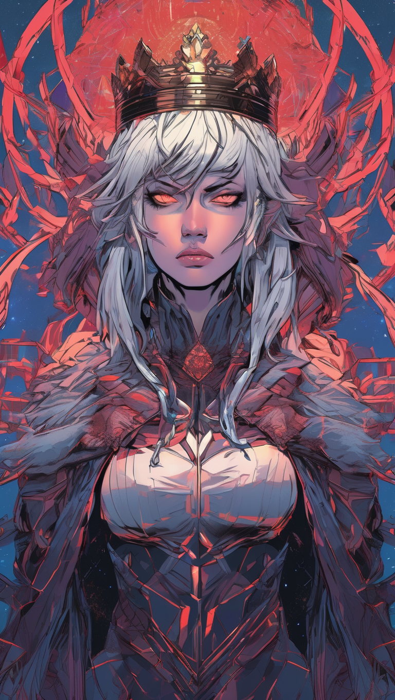 Stable Diffusion prompt: an angry queen of the night, an ...