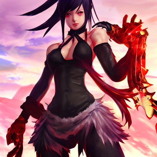 Stable Diffusion prompt: an anime full body portrait of a...